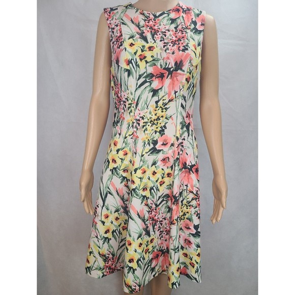 Tommy Hilfiger | Dresses | Tommy Hilfiger Womens 6 Pink Yellow Green ...